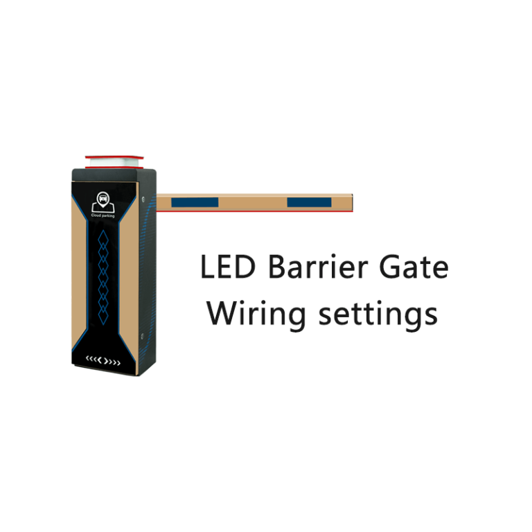 ParkingLPR Lane Gate with LED Warning Light and LED Rod Kit Wiring ...